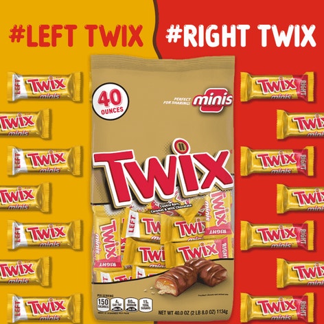 TWIX Caramel Minis Candy Bars, 9.7oz Bag | TWIX