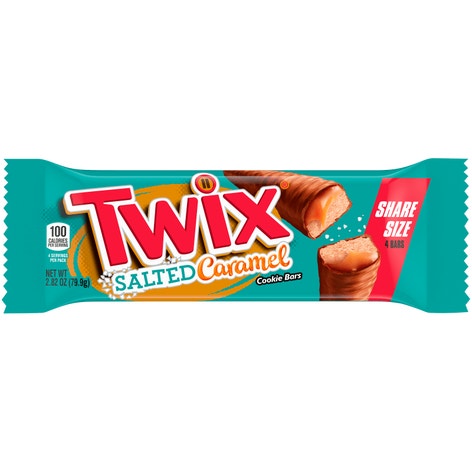 TWIX Salted Caramel Full Size Candy Bar, 1.41oz | TWIX