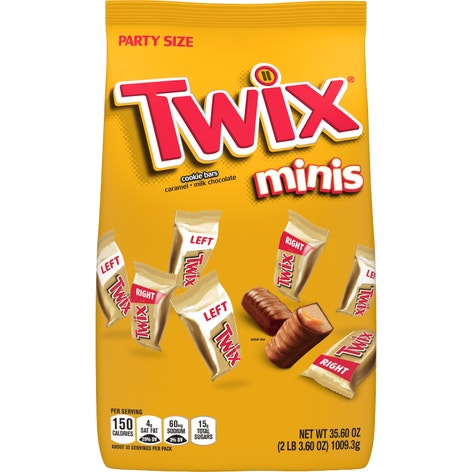 TWIX Caramel Minis Candy Bars, 9.7oz Bag | TWIX